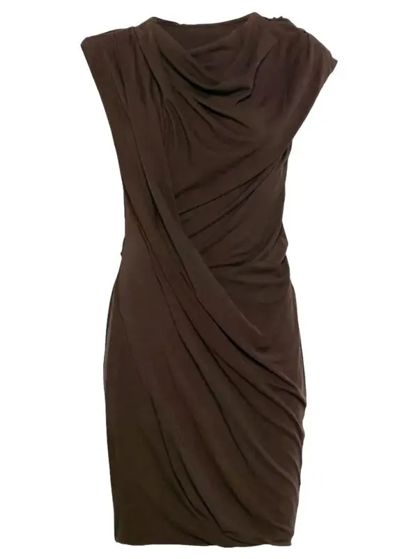 ENTIRE STUDIOS Twist-design Mini Dress - Brown