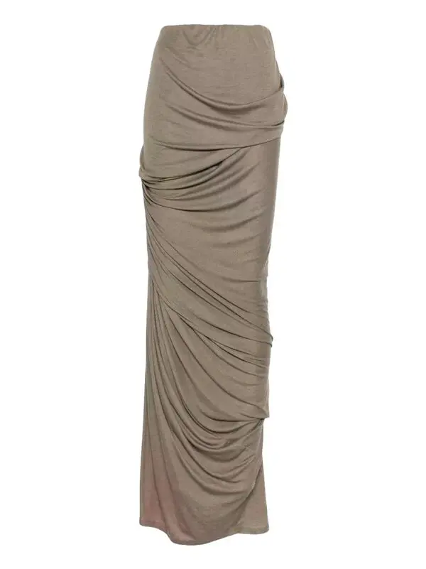 ENTIRE STUDIOS Draped Maxi Skirt - Neutrals