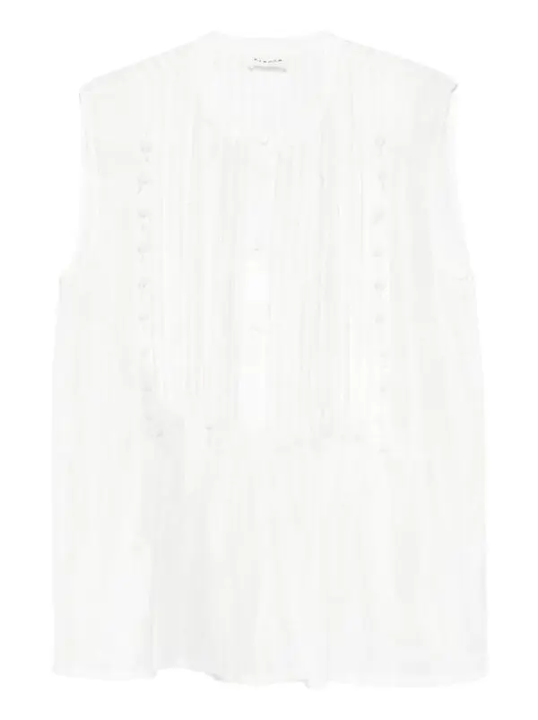 P.a.r.o.s.h Sadio Button-embellished Blouse - White