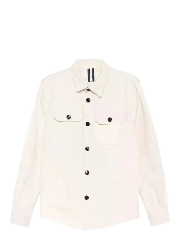 PROFUOMO Panelled Shirt Jacket - Neutrals