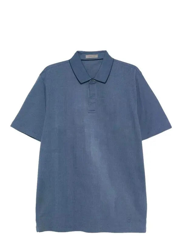 Corneliani Short-sleeve Polo Shirt - Blue