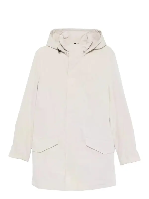 PROFUOMO Hooded Parka Coat - Neutrals