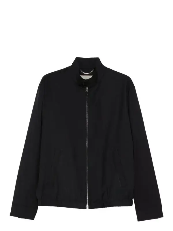 Canali Zip-up Bomber Jacket - Blue