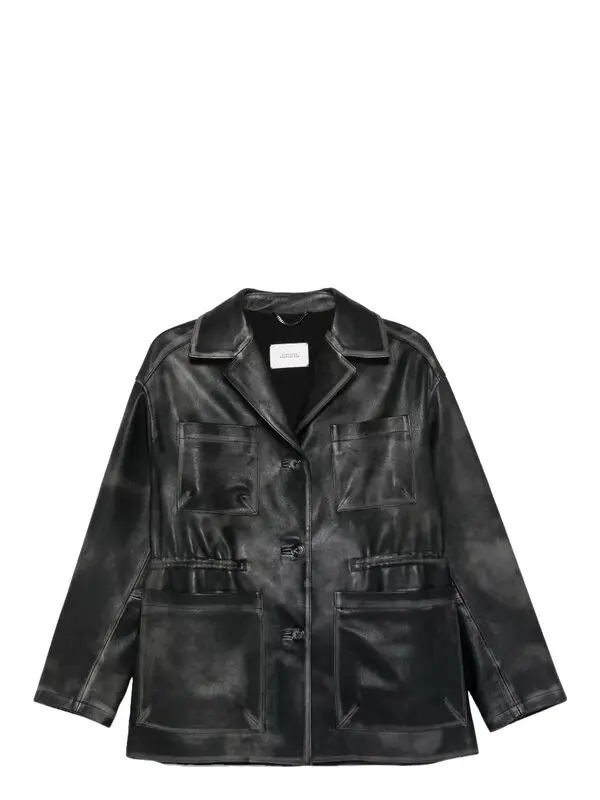 Dorothee Schumacher Leather Jacket With Pockets - Black