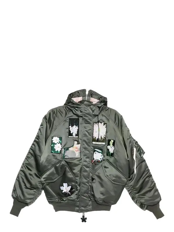 Alpha Industries N-2b Front-appliqué Hooded Jacket - Green