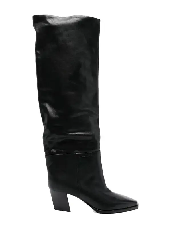 JIMMY CHOO Hart Leather Boots - Black