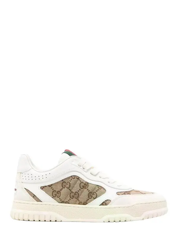 Gucci Re-web Panelled Sneakers - White