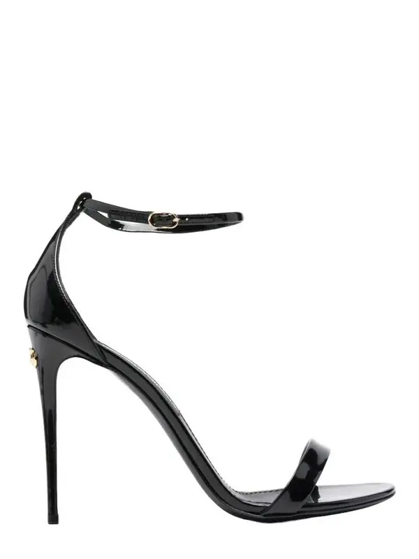 Dolce & Gabbana Keira Calfskin Sandals - Black