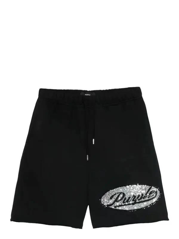 PURPLE BRAND Raw-hem Shorts - Black