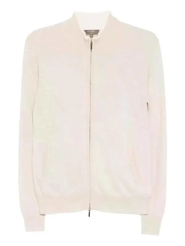 N.peal Zip-fastening Cardigan - Neutrals