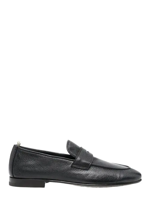Officine Creative Grained Loafers - Black