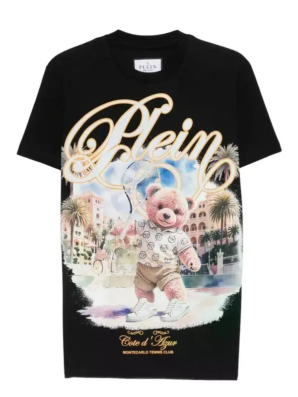Philipp Plein Teddy-print T-shirt - Black
