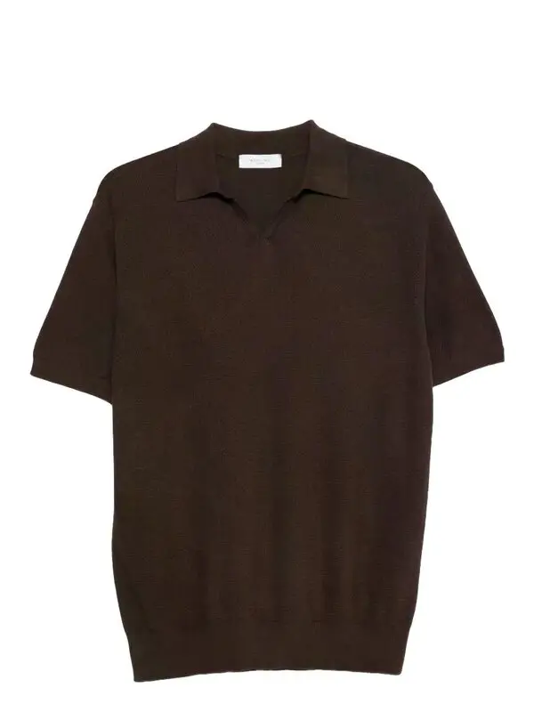 Boglioli V-neck T-shirt - Brown