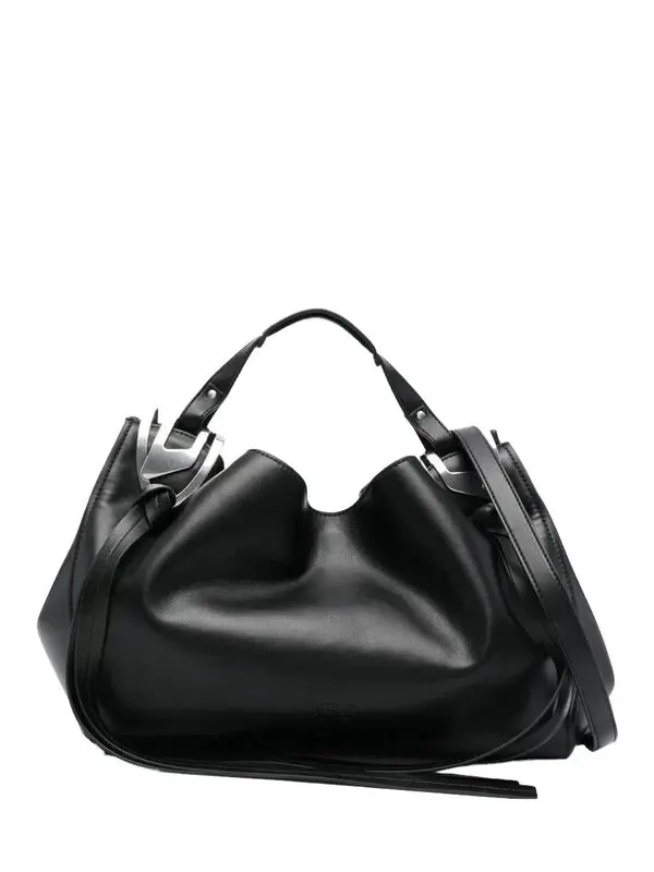DIESEL® Top-handle Bag With Knotted Details - Black