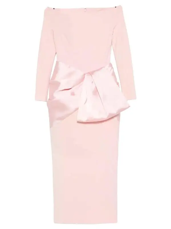 Solace London Rhianne Long-sleeve Maxi Dress - Pink