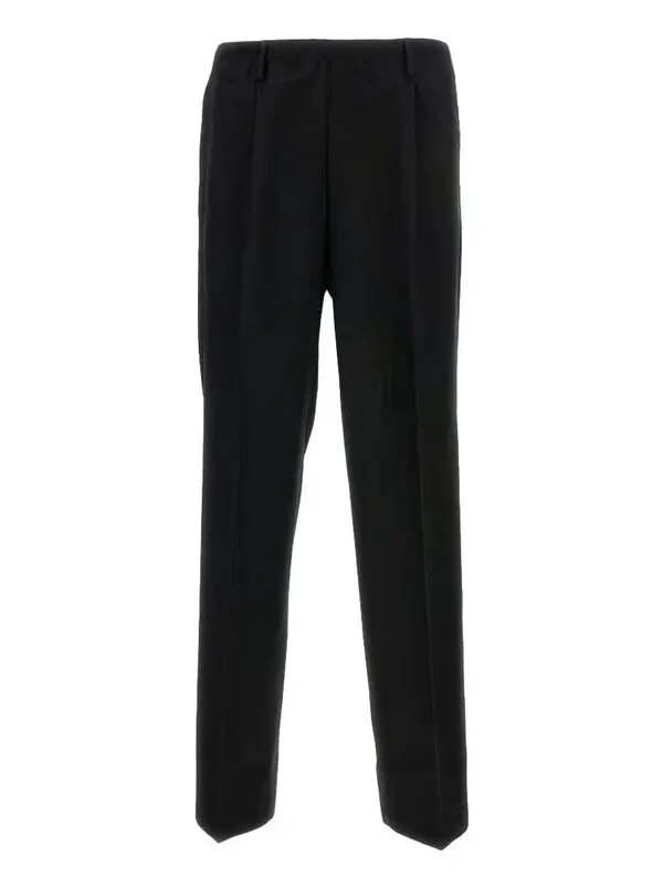 CELLAR DOOR Pleated Trousers With Pockets - Black