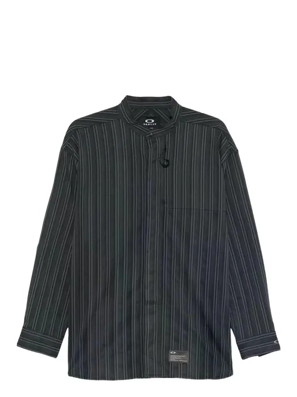 Oakley Striped Buttoned Shirt - Black