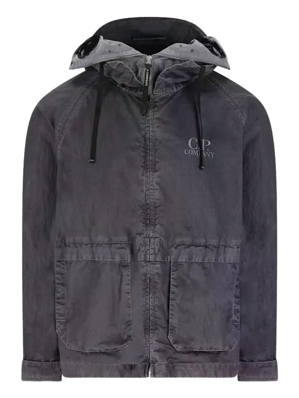 C.P. COMPANY Hooded Pocket Jacket - Black