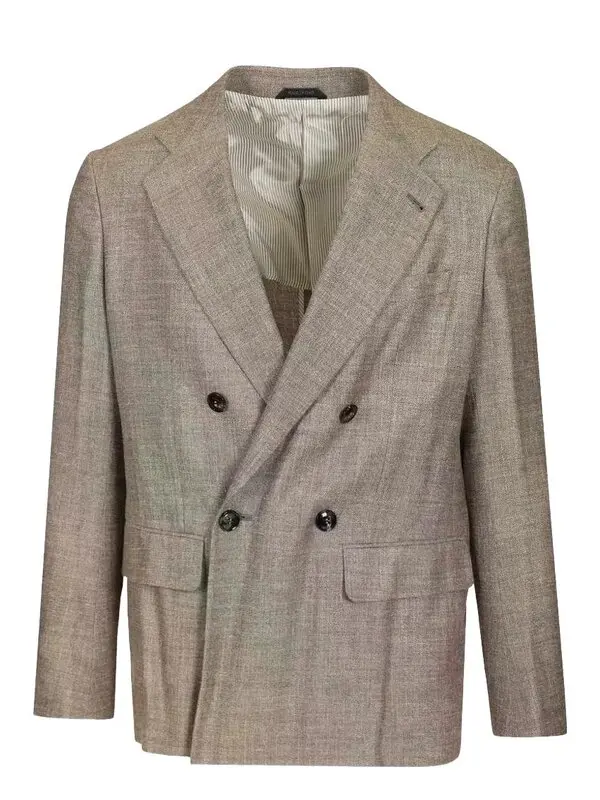 Giorgio Armani Double-breasted Blazer - Neutrals