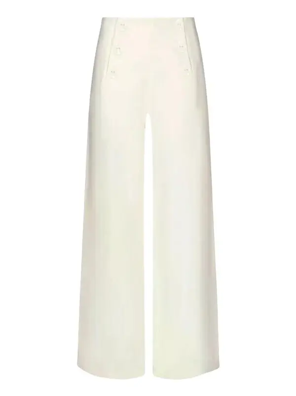 VIOLANTE NESSI Tano Wide-leg Button Trousers - Neutrals