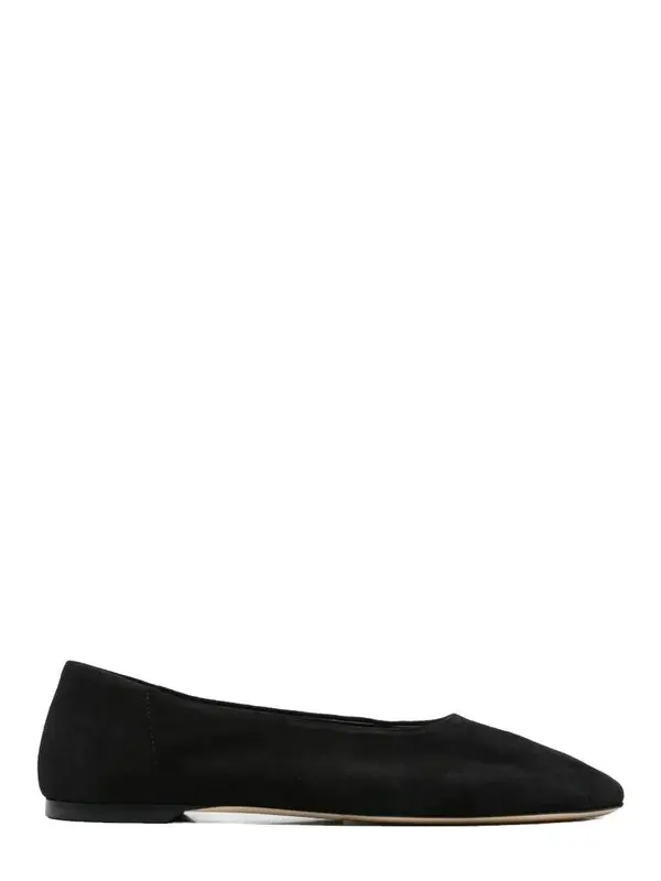 TOTEME Almond-toe Ballet Flats - Black
