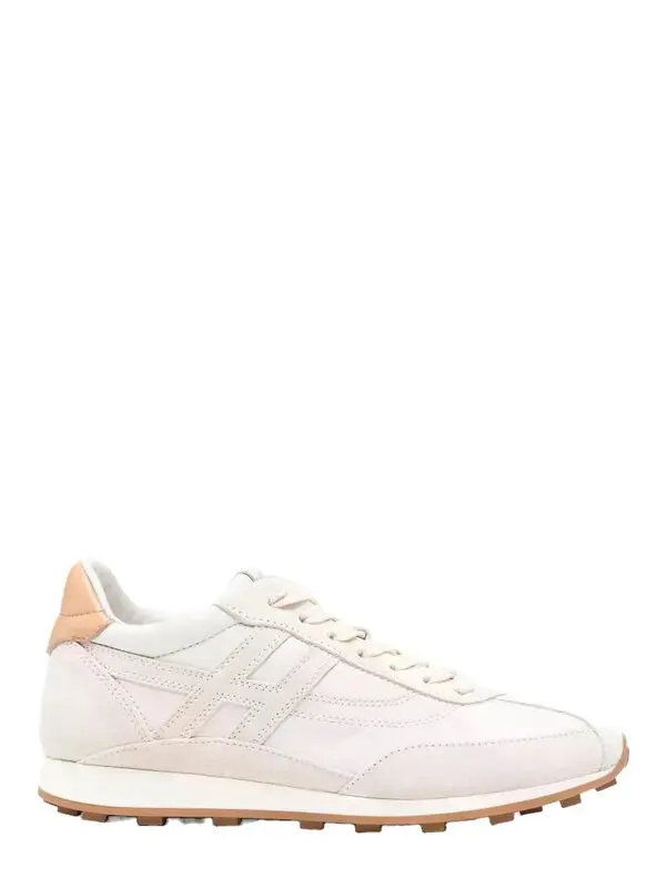 Hogan Panelled Lace-up Sneakers - Neutrals
