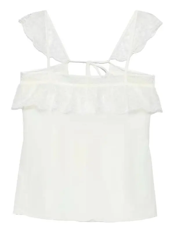 Gimaguas Meredith Lace-trim Top - White
