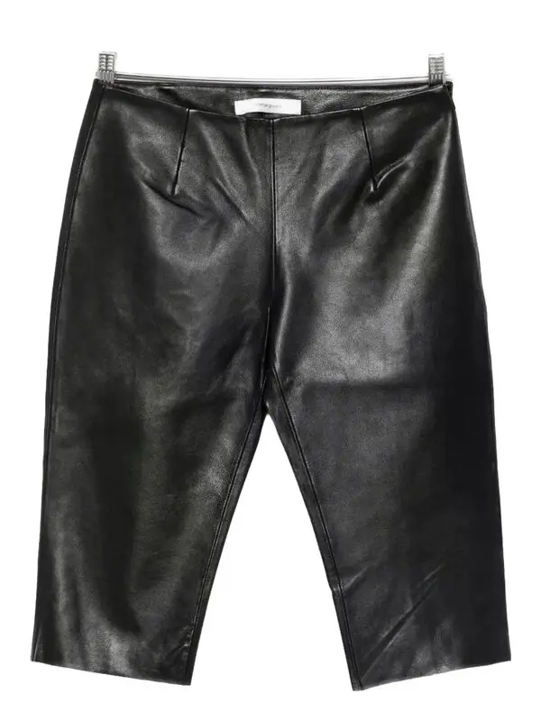 Gimaguas Leather Tailored Shorts - Black