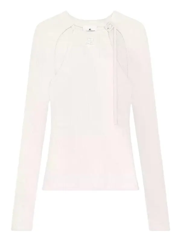 COURREGES Long-sleeve T-shirt - White