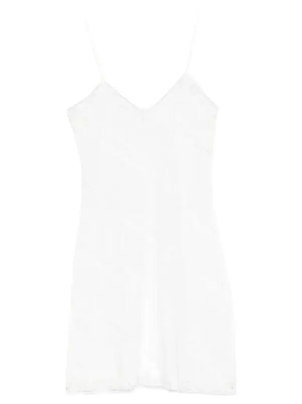 Gimaguas Beatrice Lace-trim Mini Dress - White