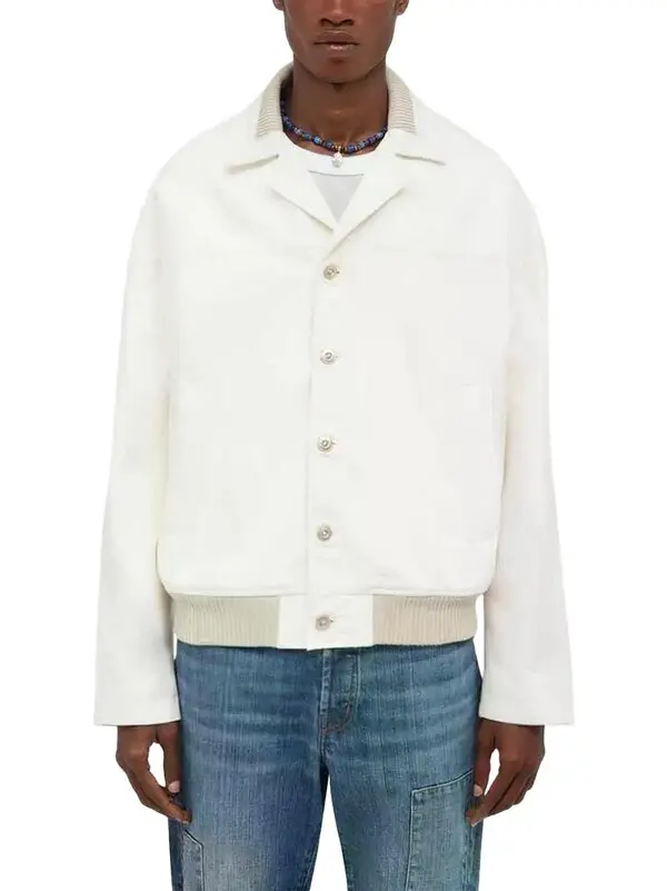 WALES BONNER Denim Jacket - Neutrals