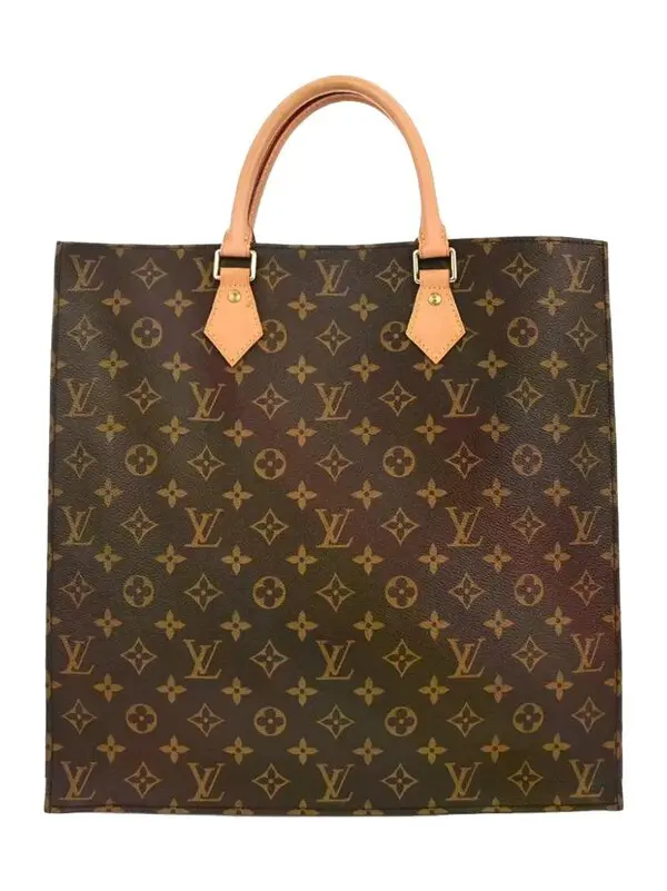 LOUIS VUITTON 2015 Sac Plat Nm Monogram Tote - Brown