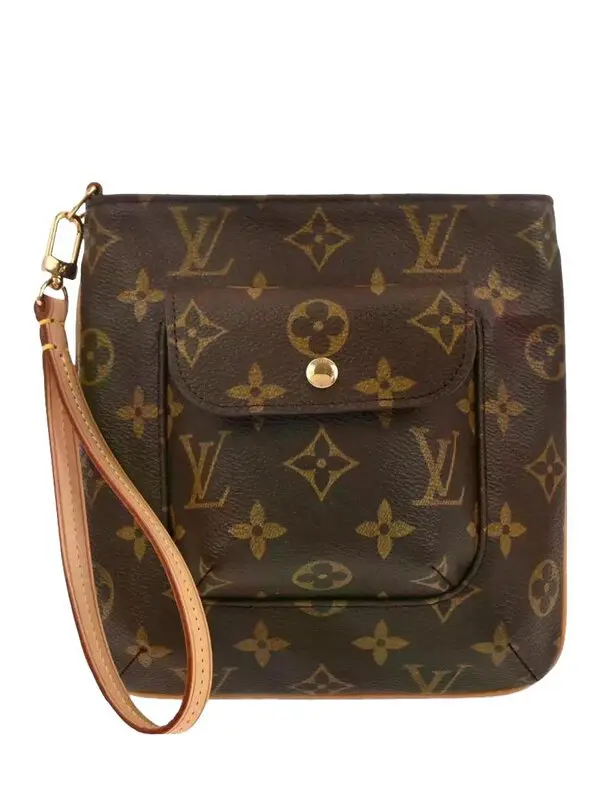 LOUIS VUITTON Partition Monogram Pouch - Brown