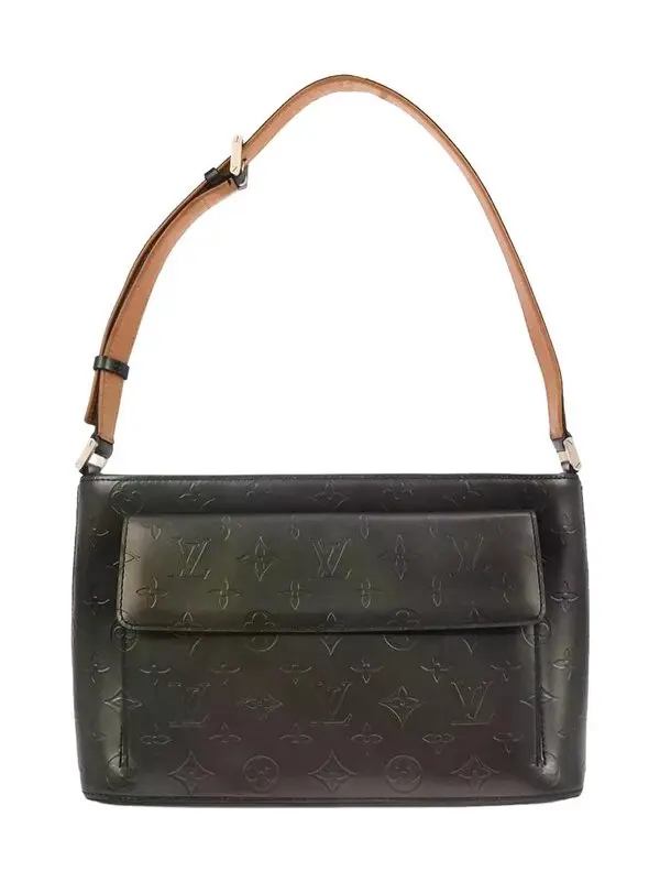 LOUIS VUITTON 2002 Mat Alston Shoulder Bag - Black