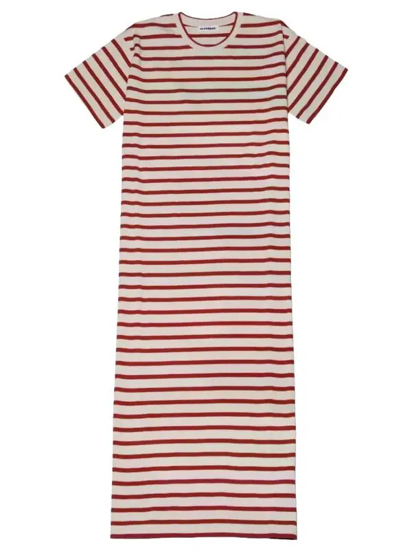 JIL SANDER Striped Maxi Dress - Neutrals