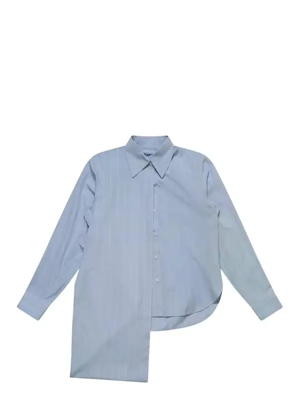 LITKOVSKA Asymmetric Striped Shirt - Blue