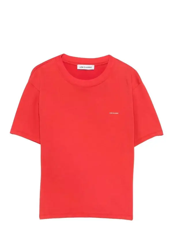 LOW CLASSIC Crew Neck T-shirt - Red