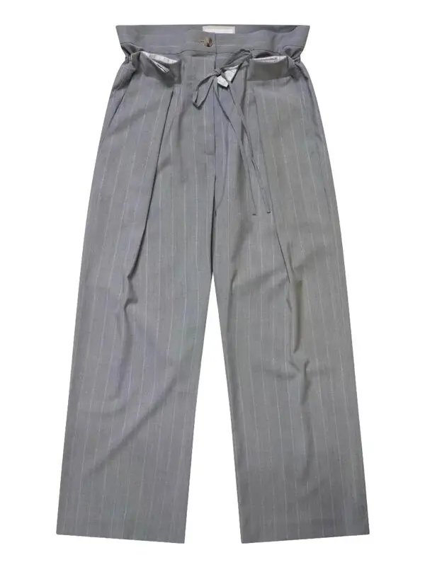 LITKOVSKA Pinstripe Pleated Trousers - Grey