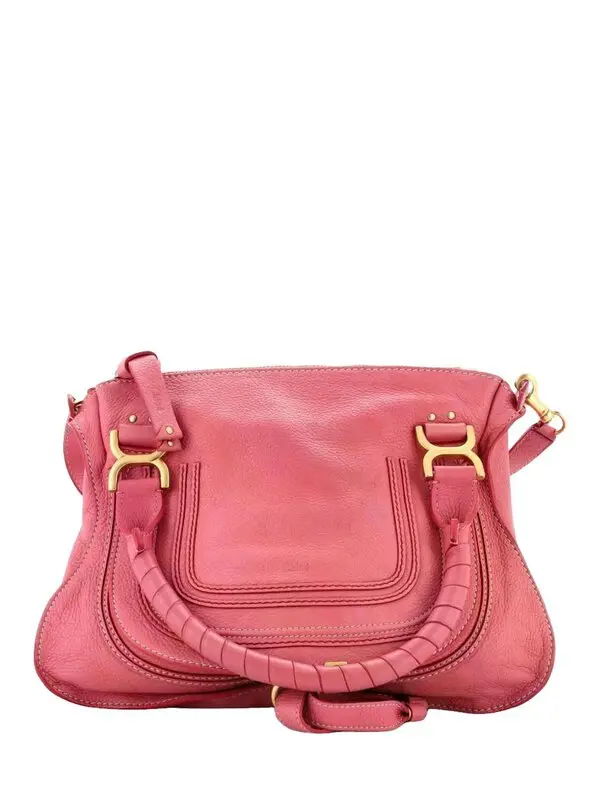 Chloé Marcie Leather Medium Satchel - Pink