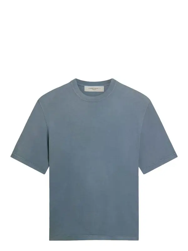 GOLDEN GOOSE Embroidered Logo T-shirt - Blue