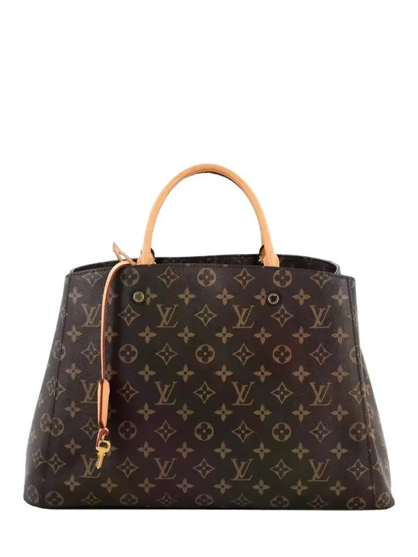 LOUIS VUITTON Montaigne Gm Monogram Canvas Tote Bag - Brown