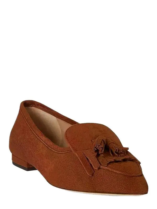 Ralph Lauren Pointed Pumps With Tassel Detail - Brown
