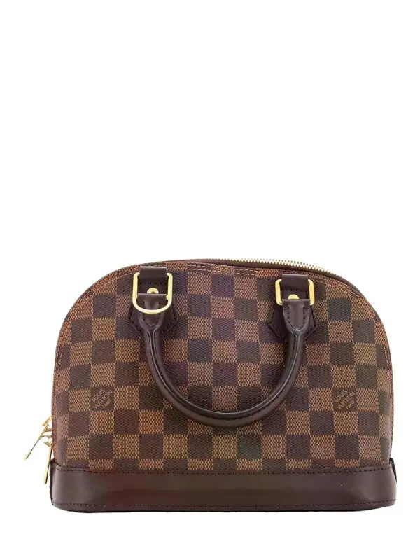 LOUIS VUITTON Alma Bb Damier Shoulder Bag - Brown