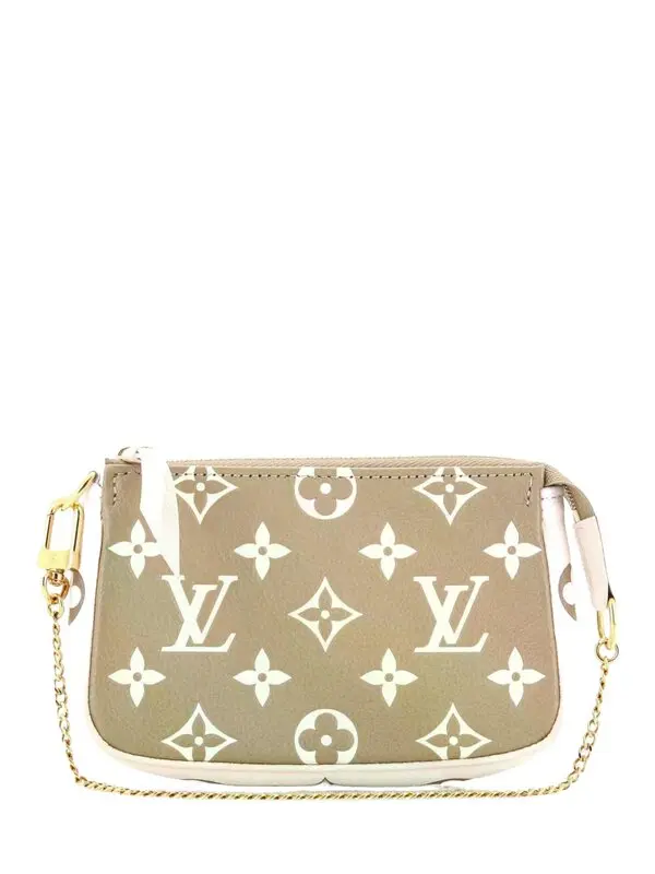 LOUIS VUITTON Pochette Accessoires Spring In The City Monogram Empreinte Leather Mini Clutch - Multicolour