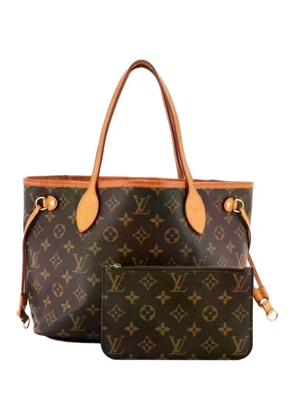 LOUIS VUITTON Neverfull Monogram Canvas Pm Tote Bag - Brown