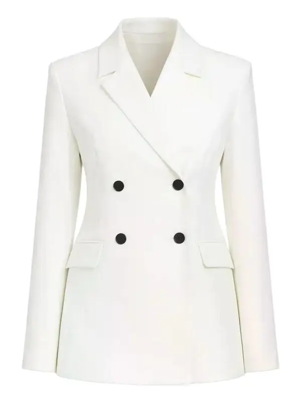 TWINSET Buttoned Double-breasted Blazer - White