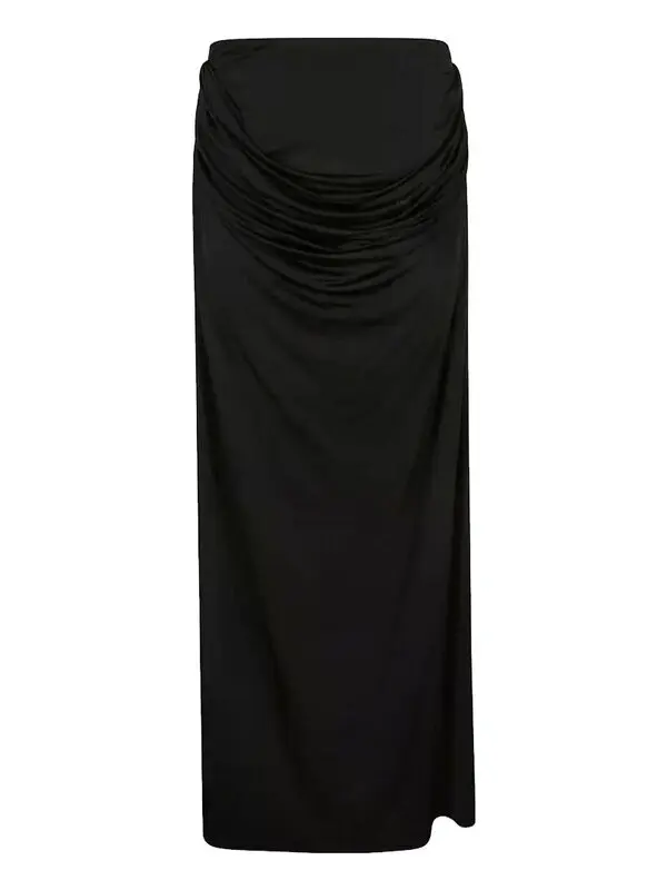 Magda Butrym Draped Maxi Skirt - Black