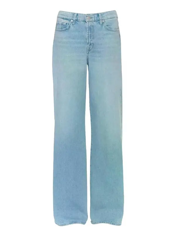 7 For All Mankind Wide-leg Jeans - Blue