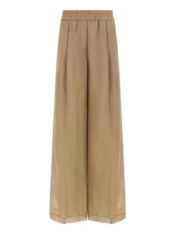 Brunello Cucinelli Elasticated Palazzo Pants - Neutrals