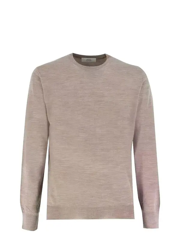 MAURO OTTAVIANI Crewneck Knitted Sweatshirt - Neutrals